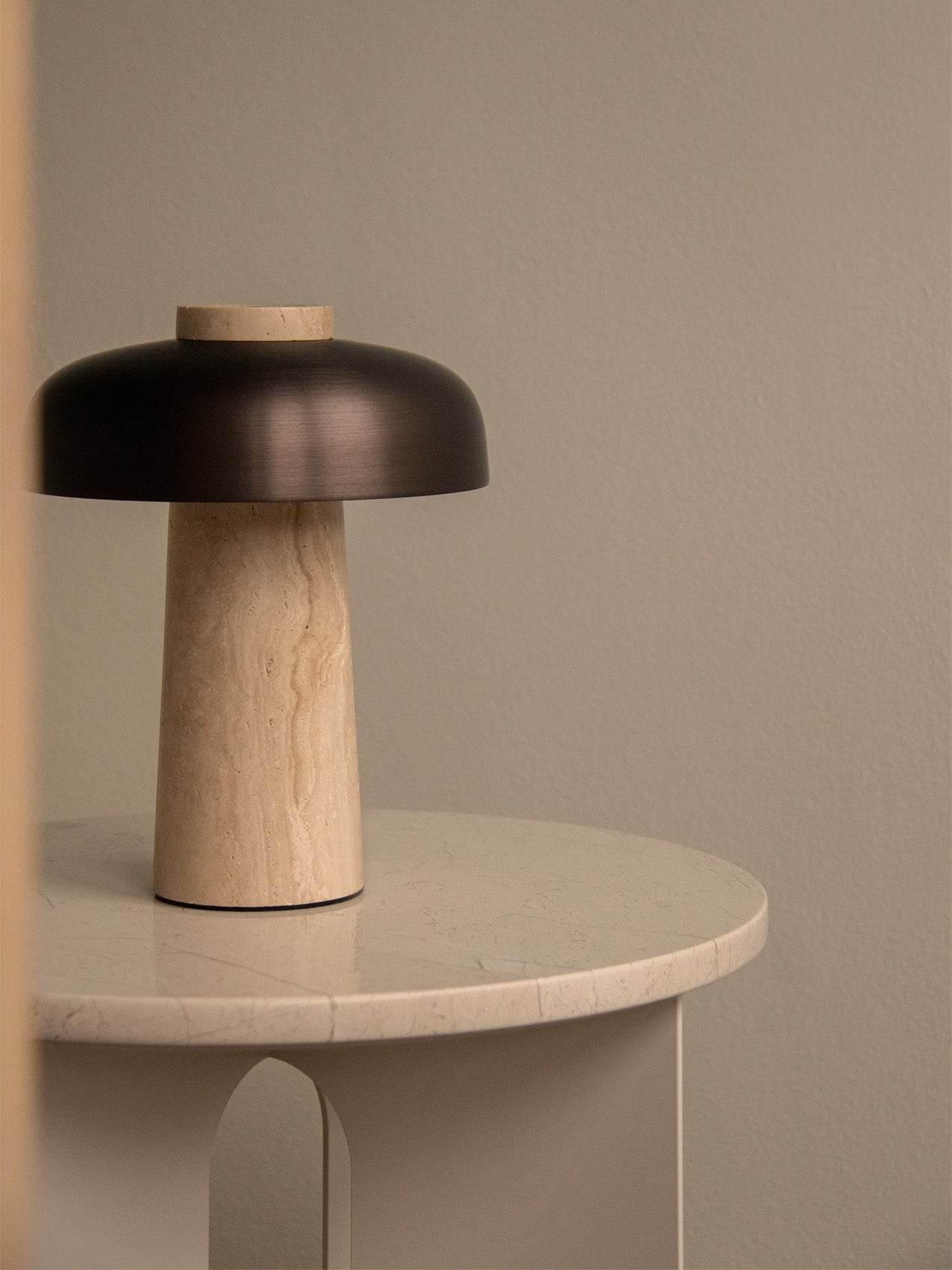 Reverse Table Lamp, Portable | Raw and elegant lamp by Audo