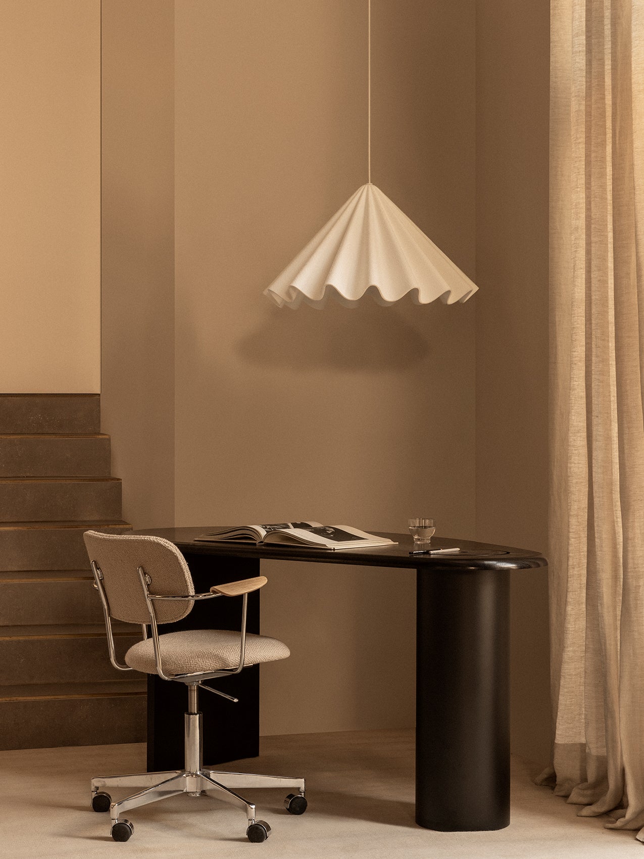 The Eclipse Desk | Unique oak desk | By Fred Rigby