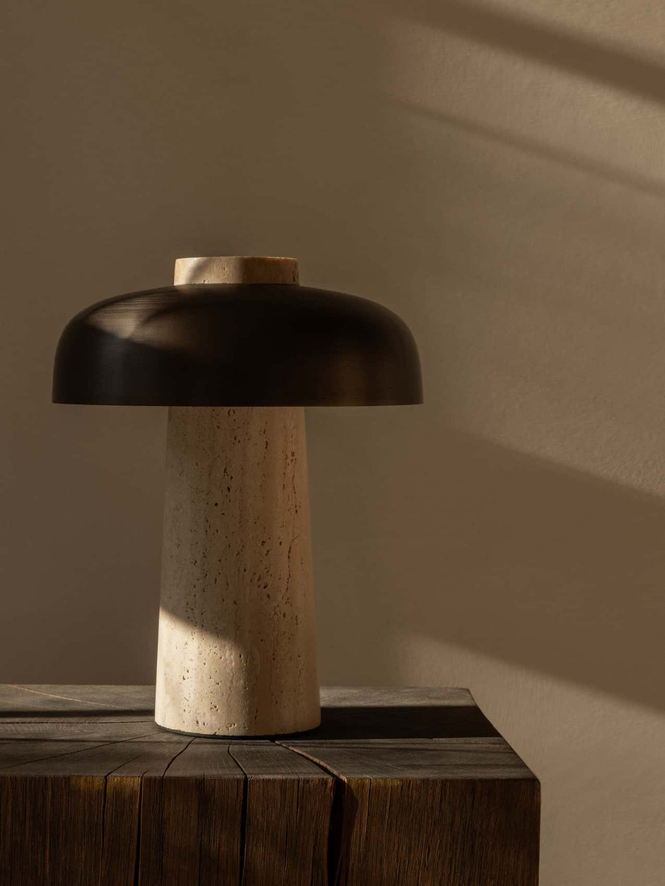 Reverse Table Lamp, Portable | Raw and elegant lamp by Audo